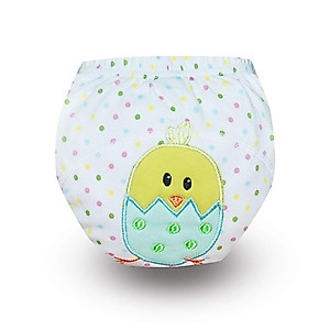 Baby Girls' Training Pants Reusable 5 Pack Toilet Training Underwear Panties Nappy Size 80 18Months 2T