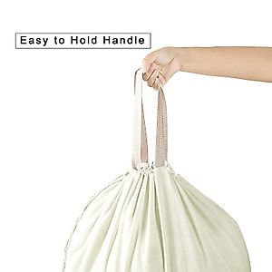 Heavy Duty Laundry Bag with Drawstring and Handle, Extra Large Travel Dirty Clothes Bag for Laundromat and Household, Durable Rip-Stop Laundry Hamper Liner, 8 Solid color(28 x 40 Inch) by SANFERGE