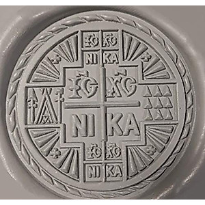 GRECIAN Stamp For The Holy Bread Orthodox Liturgy/Wooden Hand Carved Traditional Prosphora ΙΣ ΧΣ NIKA IC XC NIKA ІС ХС НІКА НИКА GREEK (Diameter: 3.15-7.87 inches / 80-200 mm)