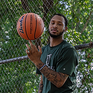 Baden Contender Official Basketball | Durable Indoor-Outdoor Basketball for Youth & Adults, Wide Channel, Natural Orange, 28.5-Inch