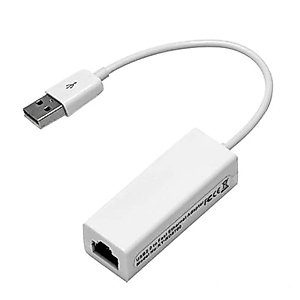 USB to Ethernet Adapter Powerline RJ45 Adaptor Extender Internet for PC Laptop TV Apple MacBook Printer, Converter LAN Cable Network Socket Switch Port Plug Wireless WiFi Router Booster to fire Stick
