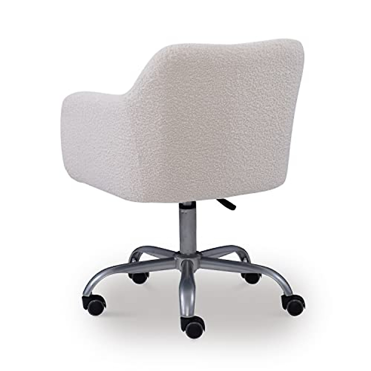 Linon Home Decor Products Linon Brooklyn Sherpa Office Chair, Ivory