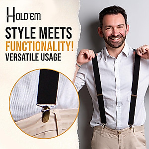 Hold’Em 3/4" Polished Nickel Plated Clips with SECURE PRONG TO ENSURE MAXIMUM HOLD Perfect For Making Mitten, Suspenders-5PC 3/4