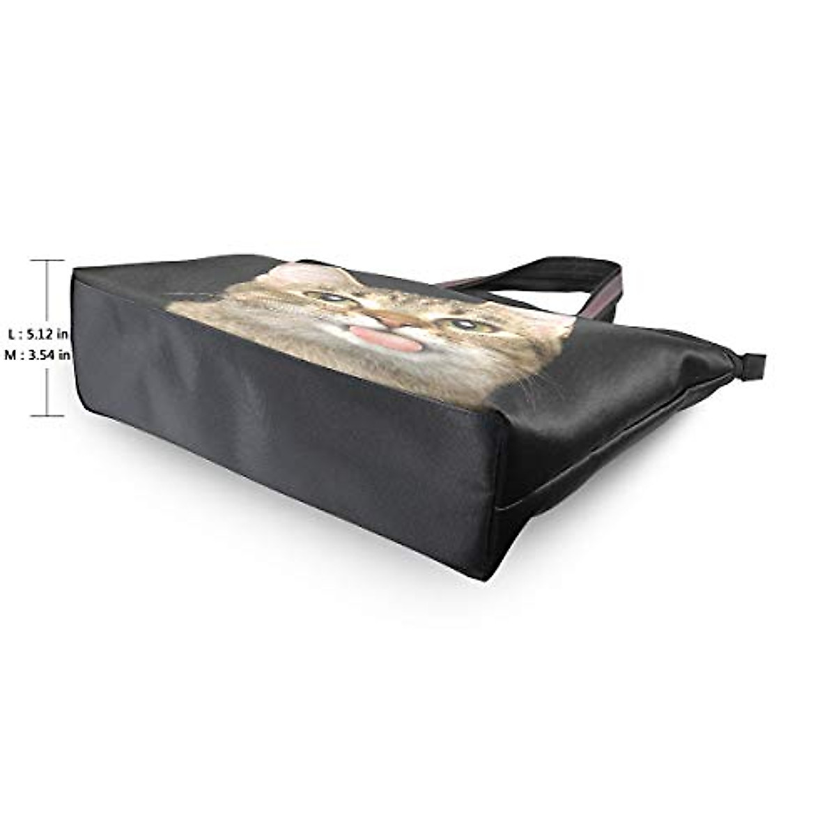 My Daily Women Tote Shoulder Bag Funny Happy Cat Handbag Medium