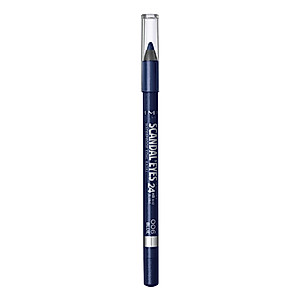Rimmel London Scandaleyes Waterproof Kohl Kajal Eyeliner Pencil, Intense Color, Long-Wearing, Smudge-Proof, 006, Deep Blue, 0.04oz