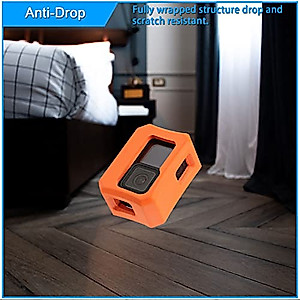 Floaty Case for GoPro HERO9 Black,Elastic Plastics Floating Accessories for Snorkeling,Surfing, Wakeboarding and More, Protective housing for GoPro9 with Screw