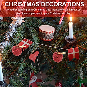 LIOOBO Mini Red Apple Ornaments: 20pcs 1.9in Christmas Tree Apple Baubles, Small Apple Hanging Ornaments, Apple Decor for Xmas Party Holiday Decoration