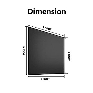 Shoppingsoon RV Awning Side Sun Shade 9’ x 7’ Screen Kit Compatible with Dometic Camping Trailer Canopy Black Mesh Screen UV Blocker