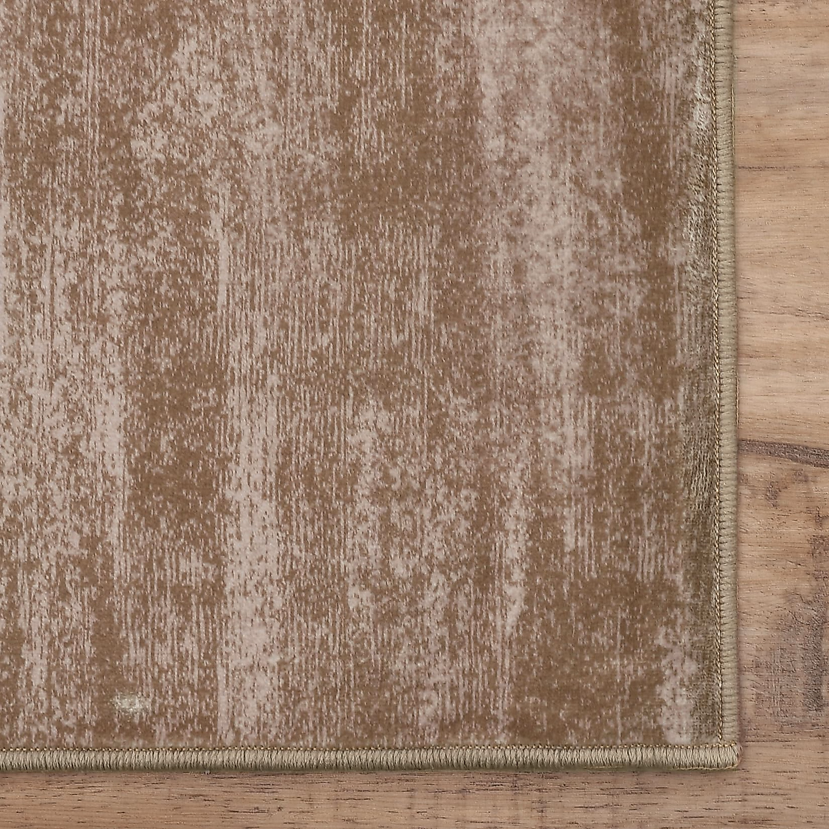 LUXLOOM Large Solid Rug 8x10 Washable Rug Ultra-Thin Low Pile Floor Mat Modern Rug Contemporary Non-Shedding Carpet Non-Slip Accent Rug for Living Room Bedroom Dining Room Nursery Home Office Camel