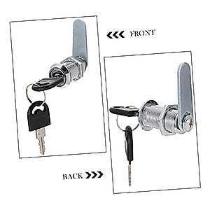 TOVINANNA 10pcs Mailbox Cam Lock Mailbox Lock Cupboard Lock Desk Lock Stainless Steel Cabinet Wardrobe Cabinet Home Door Locks Desk Push Lock Furniture Zinc Alloy with Key Mortise Lock