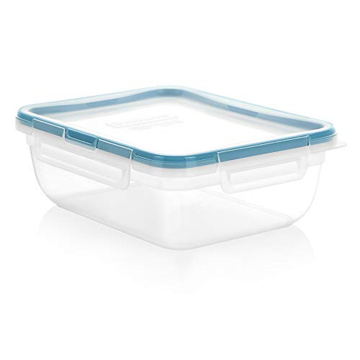 Snapware Total Solution 6-Pc Plastic Food Storage Containers Set with Lids, 8.5-Cup Rectangle Meal Prep Container, Non-Toxic, BPA-Free with 4 Locking Tabs, Microwave, Dishwasher, and Freezer Safe