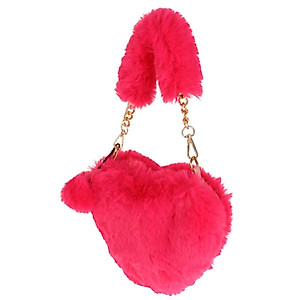 CALLARON Lovely Handbag Plush Handbag 1pc Shaped Bag Fur Christmas Miss Plush Bag -shaped Handbag Carteras Para Mujer De Colgar Hombro