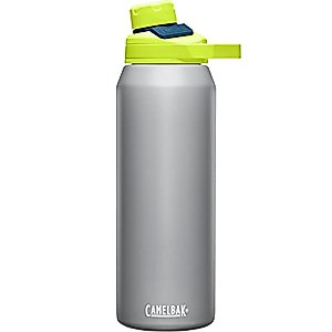 CamelBak Chute Mag Water Bottle, Insulated Stainless Steel, 32oz, Trailblazer Grey