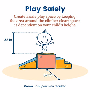 ECR4Kids SoftZone Junior Little Me Corner Climber, Beginner Playset, Earthtone, 4-Piece