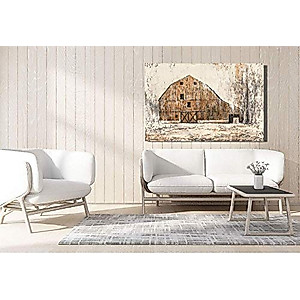Yihui Arts Large Farmhouse Rustic Wall Decor Canvas Wall Art Painting Pictures for Dinning Room