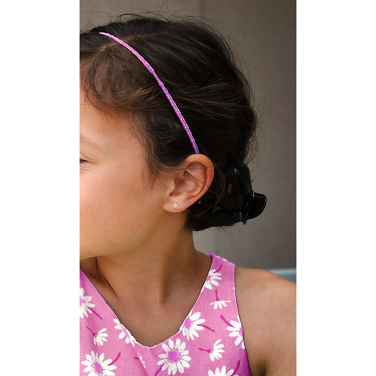 14k Yellow Gold Ball Stud Earrings with Secure and Comfortable Screw Backs (3mm)