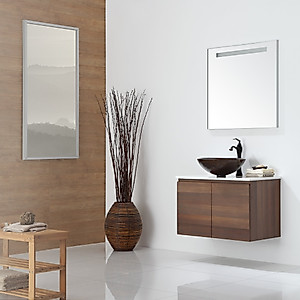 Kraus GV-680-19mm Mercury Glass Vessel Bathroom Sink