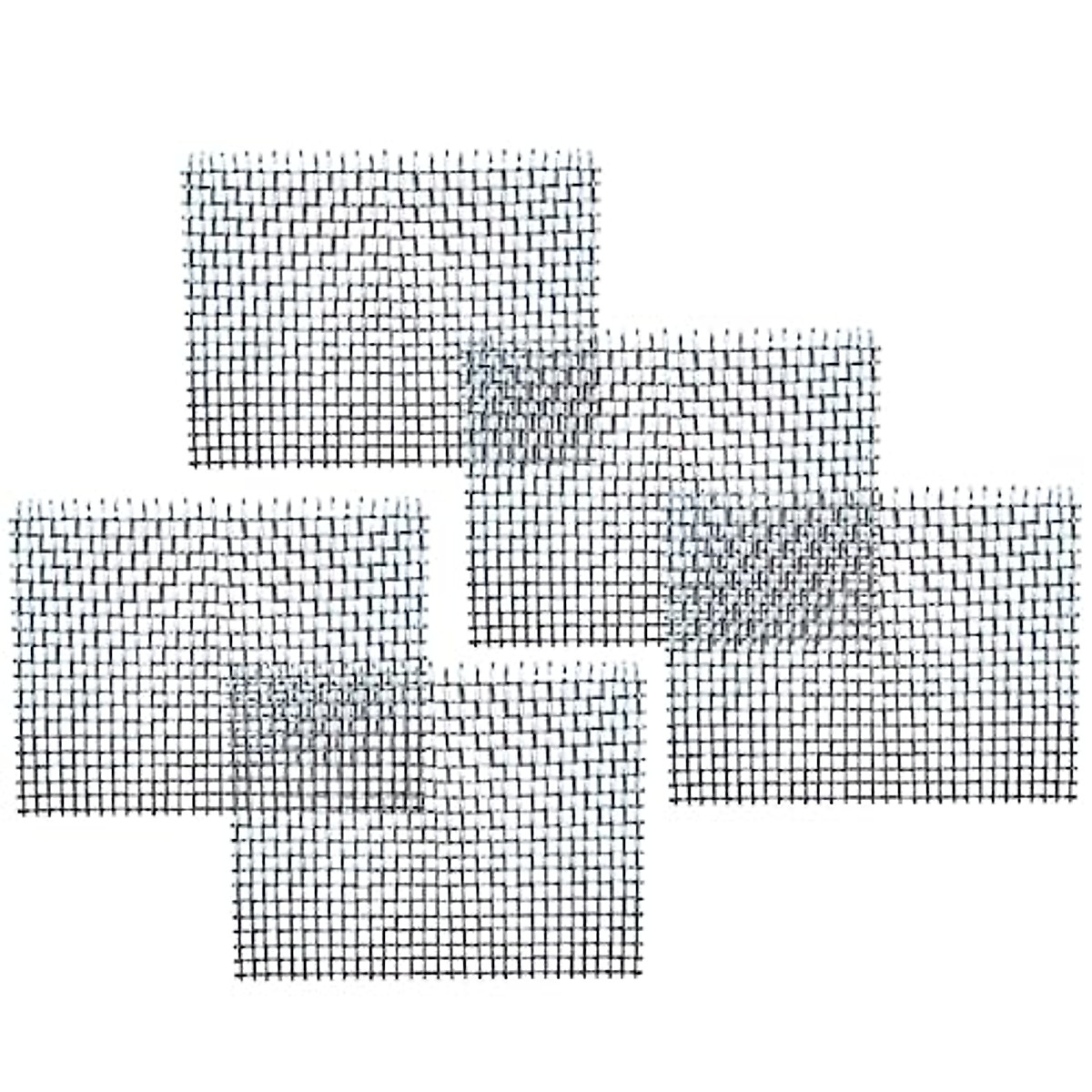 Luffy Betta & Crested Gecko Stainless Steel Mesh, 2.5x4 Inches, Dishwasher Filter Replacement, Garden Pot Drainage Hole Cover, Repair Rusted Dog, Bird & Rabbit Cage