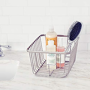 Spectrum Diversified Ashley Basket, Small, Satin Nickel