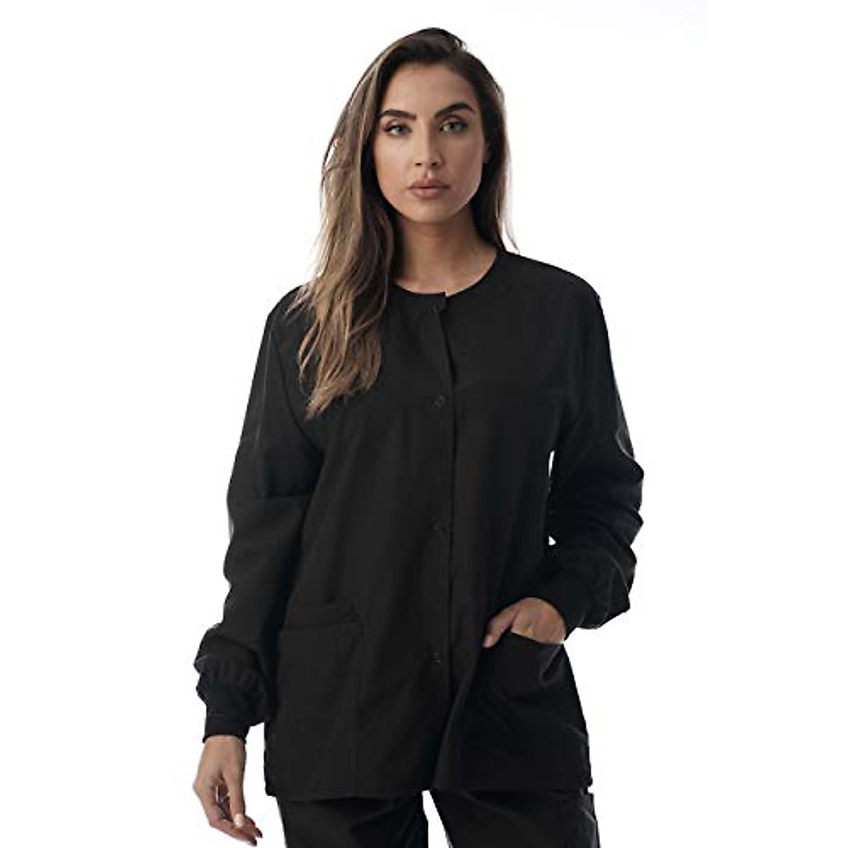 Just Love Womens Solid Jacket 4501-BLK-XL Black
