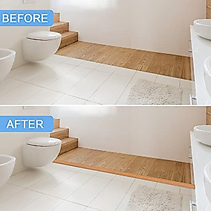 6.56 FT Carpet & Floor Transition Strip, PVC Self Adhesive Edging Trim Strip, Carpet Trim, for Edging Floors and Carpets with Height Less Than 0.2in/5mm （Brown Wood Grain）