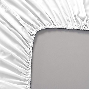 Royal Hotel Bedding Split-King: Adjustable King Bed Sheets, Solid Gray 600-Thread-Count 5pc Bed Sheet Set 100-Percent Cotton, Sateen Solid, Deep Pocket