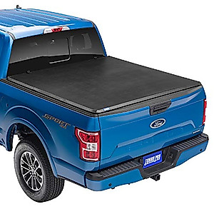 Tonno Pro Tonno Fold, Soft Folding Truck Bed Tonneau Cover | 42-502 | Fits 2007 - 2013 Toyota Tundra (includes track sys. clamp kit) 6' 7" Bed (78.7")