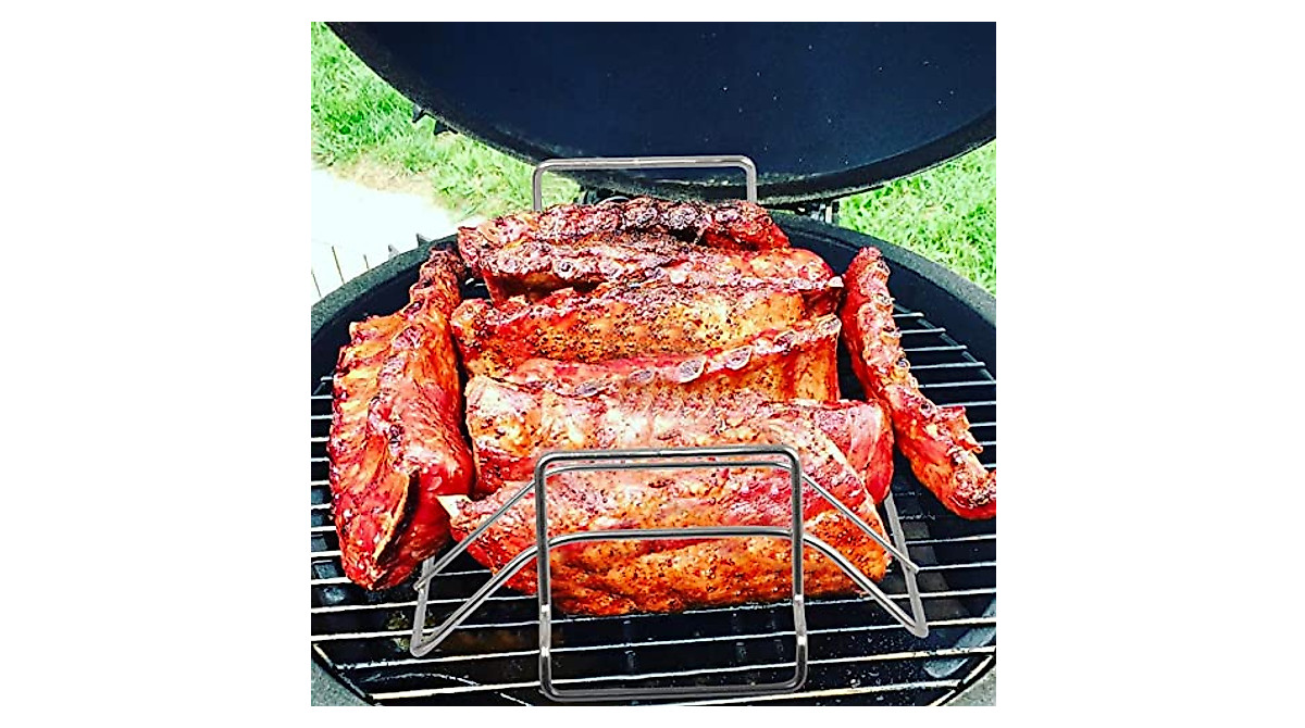 Burly grill Turkey Rack Turkey Toasting Rack for Big Green Egg, BBQ Rib ...