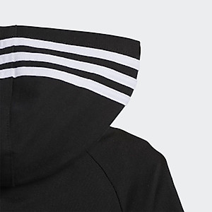 adidas unisex baby Infant Girls' and Boys' Long Sleeve Hooded Coverall Overalls, Black, 24 Months US