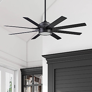 Honeywell Ceiling Fans 51473-01 Xerxes Ceiling Fan, 62, Matte Black