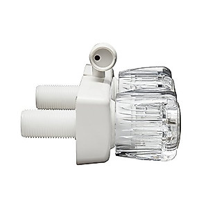 Dura Faucet DF-SA100A1-WT RV Shower Faucet Valve Diverter for Exterior Shower Boxes (White)