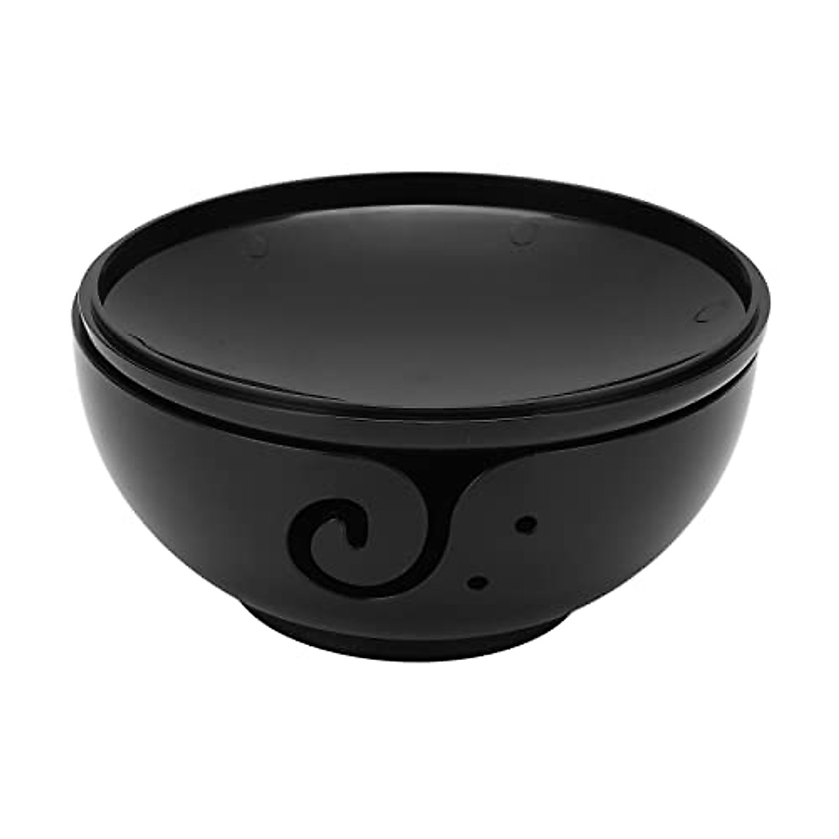 Cyrank Yarn Bowl with Lid, Plastic Knitting Bowl Large Crochet Yarn Holder Crochet Bowl Yarn Storage Bowl for DIY Knitting Crocheting Accessories