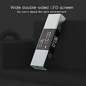 Diirglus Digital Inclinometer Protractor 4 * 90° Digital Angle Finder Gauge Precision Goniometer with LCD Display for Sawing/Decoration/Woodworking