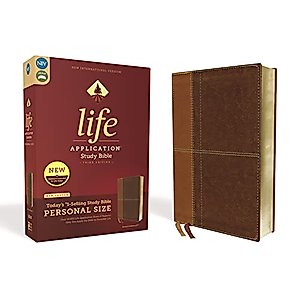 NIV, Life Application Study Bible, Third Edition, Personal Size, Leathersoft, Brown, Red Letter