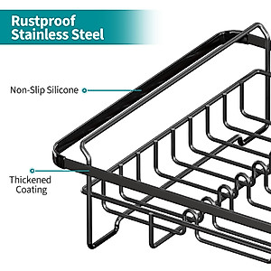 Urackify Expandable Dish Drying Rack Over The Sink, Adjustable Dish Rack in Sink, Rustproof Dish Drainer for Kitchen Counter, Dish Strainer with Utensil Holder, Large Size
