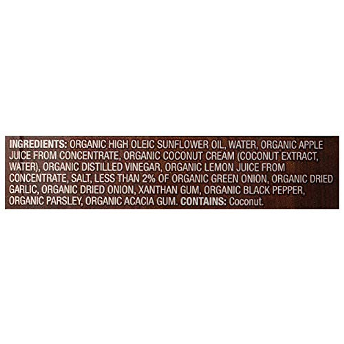 Organicville, Ranch Dressing, Organic, Dairy Free, Gluten Free, 8 oz