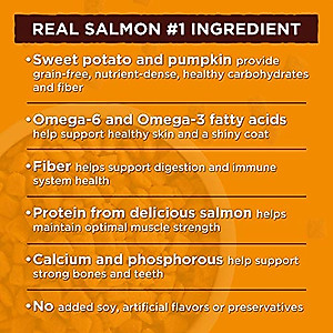 Nature's Recipe Grain Free Easy to Digest Salmon, Sweet Potato and Pumpkin Recipe Dry Dog Food, 4-Pound