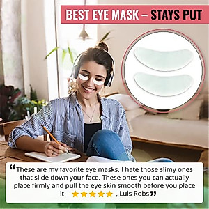 Under Eye Patches for Dark Circles and Puffiness (20 Pairs) - Korean Skin Care Caffeine Collagen Eye Patches for Puffy Eyes -Hydrogel Eye Patch - Under Eye Mask - Aloe Vera Rose Green Tea Gel Eye Pads