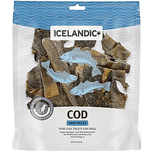 Icelandic+ Cod Skin Mixed Pieces Dog Treat 8-oz Bag