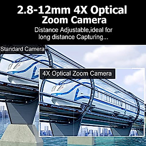 1080P USB Camera with Zoom 5-50mm Webcam Variable Focus PC Camera High Speed Mini UVC USB2.0 USB with Camera for Computer Industrial Video Close-up Camera Zoomable 100fps 60fps Web Camera