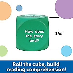 Learning Resources Reading Comprehension Cubes, 6 Colored Foam Cubes, Ages 6+, Multi-color, 1-5/8 L x 1-5/8 W in