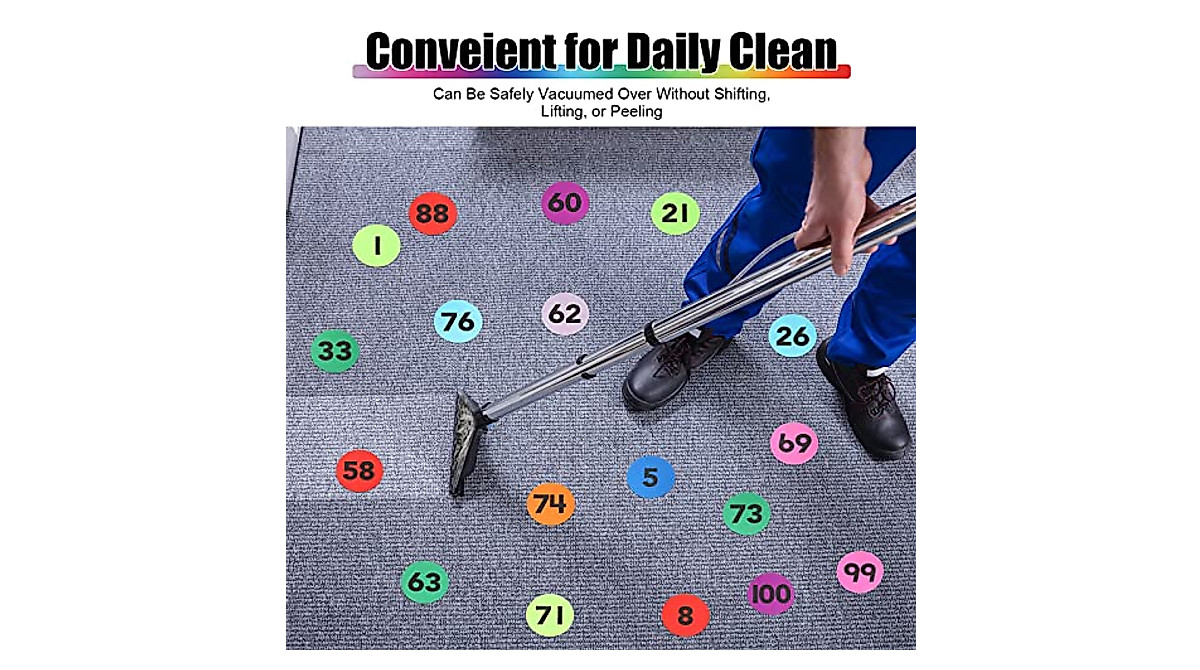 100 Pcs Colorful Carpet Markers for Classroom & Activities