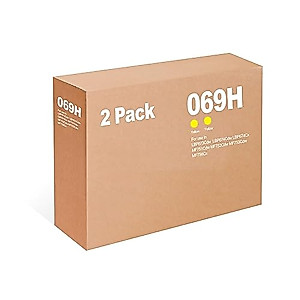 Compatible 069H High Yield Toner Cartridge Replacement for Canon 069 for imageCLASS MF753Cdw MF751Cdw LBP674Cdw Printer (2 Yellow)