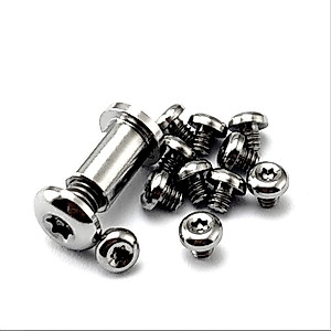 Titanium Screws Pivot Dress Kit Fit For Benchmade Bugout 535 Accessories Attachments,11 pieces T6 shank screws (Silver)