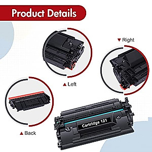 121 Black Toner Cartridge 2-Pack High Yield Compatible Replacement for Canon 121 CRG121 CRG-121 for imageCLASS D1650 D1620 1620 1650 Printer Ink