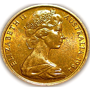 Australia - Australian 1 and 2 Cent Coins - Frilled Neck Lizard and Feather Tailed Glider