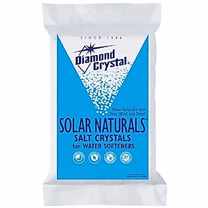 Diamond Crystal 804017 Solar Naturals Water Softener Salt, 50 Lbs