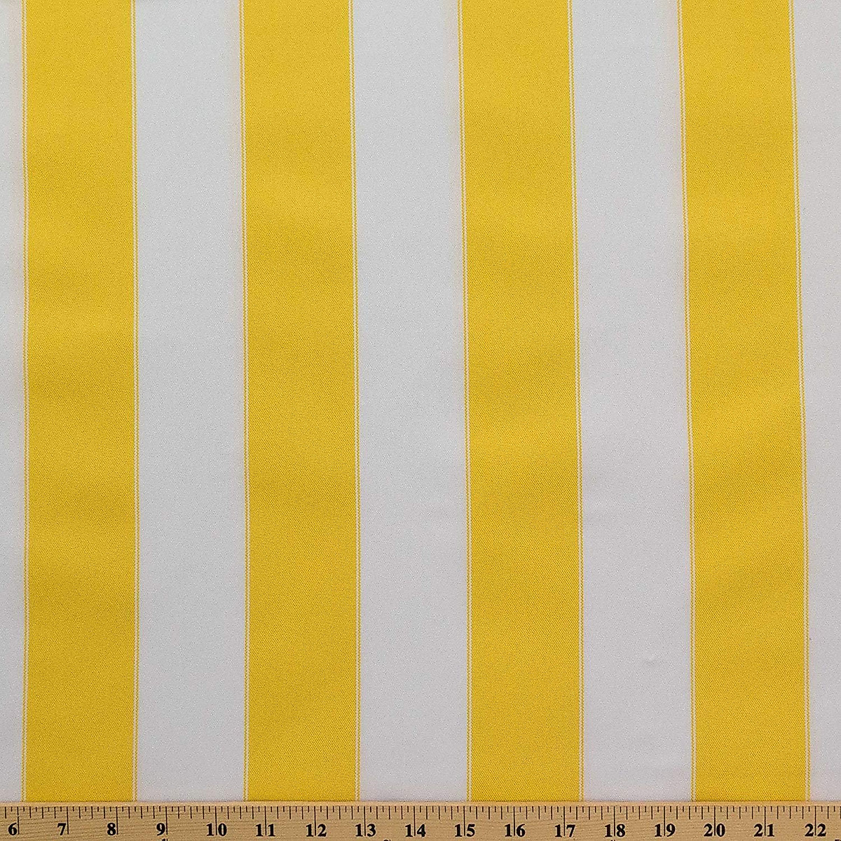 Stripe Canvas Awning Fabric, Premium Quality,Outdoor Stripe 2" Waterproof Canvas, 2 Tone, Fabric 60" 600 Denier 100% Nylon Durable 60" Wide Sold by Yard o roll by Fabric Imperial (Yellow/White)