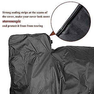 QuliMetal Grill Cover for Char-Griller Gravity 980 Charcoal Grills, Fits Model Char-Griller Gravity 9800 and 9804 Charcoal Grills, 600D, UV Resistant Smoker Cover