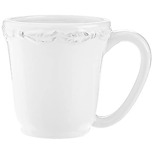 American Atelier Square Dinnerware Sets | White Kitchen Plates, Bowls, and Mugs | 16 Piece Bianca Wave Collection | Dishwasher and Microwave Safe | Service for 4